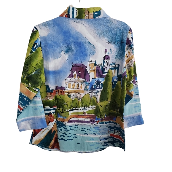 Michael Leu | Tops | Michael Leu Print Top | Poshmark